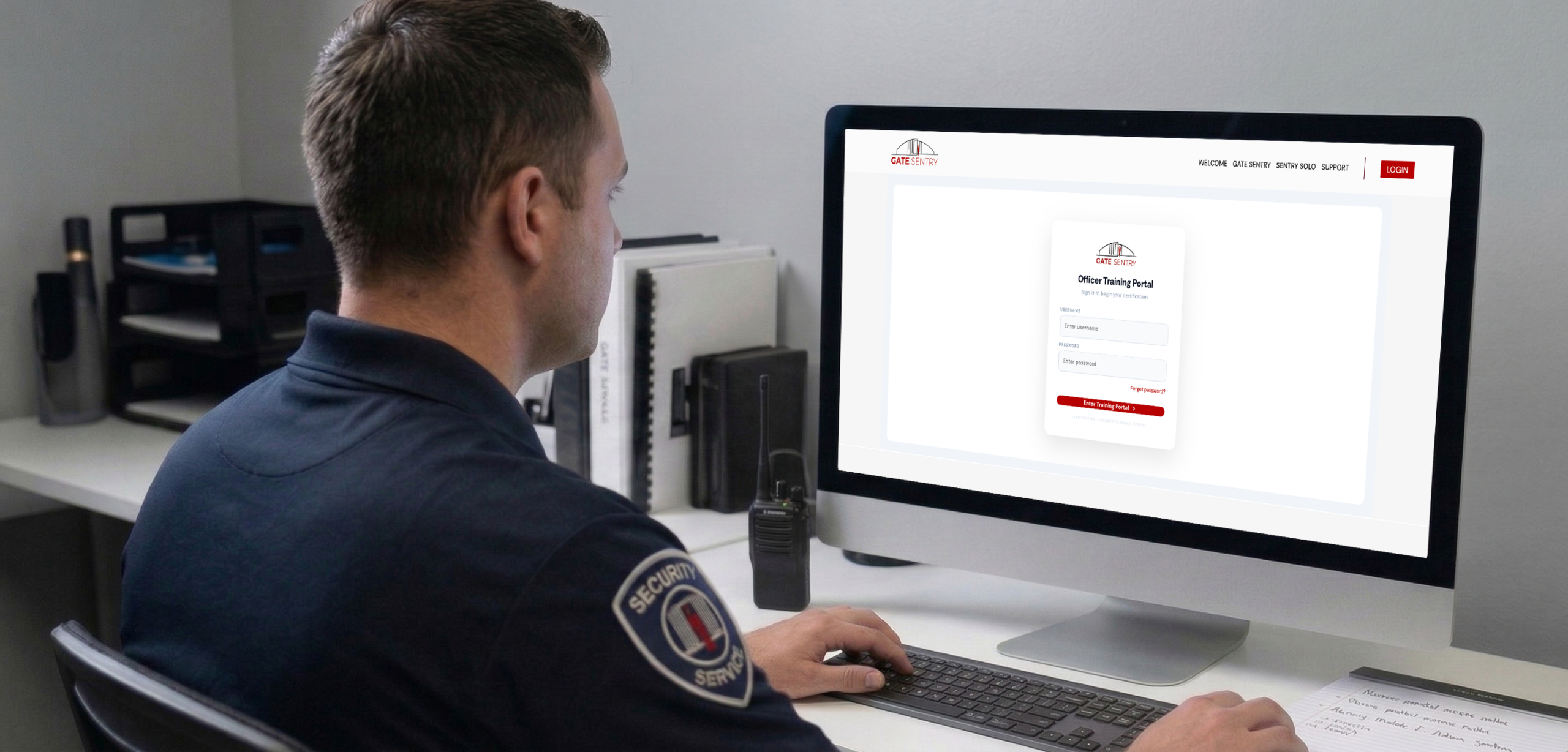 Gate Sentry Security Training Portal for Security Officers